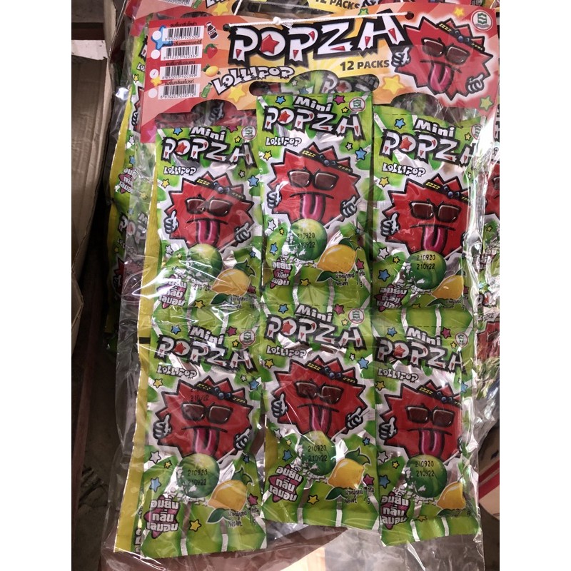 ลูกอม Popza (ป๊อปซ่า) แผง 12 ซอง 🥰🥰 | Shopee Thailand