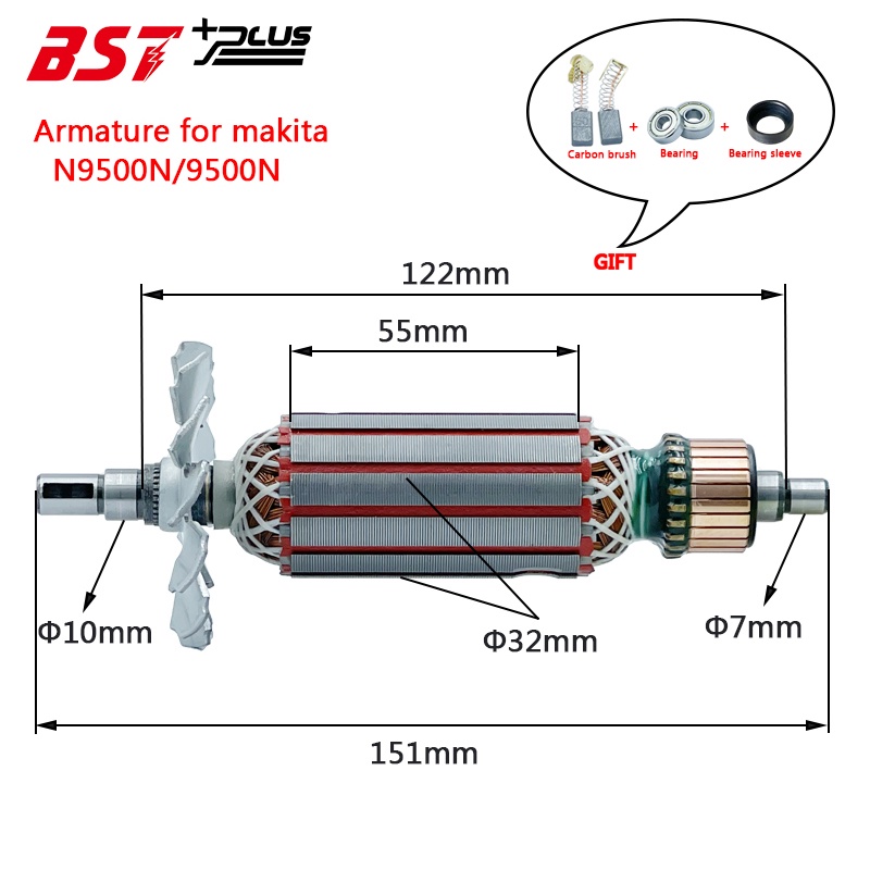อะไหล่อาร์เมเจอร์ AC220V-240V แบบเปลี่ยน สําหรับ Armature 9500N N9500N ...