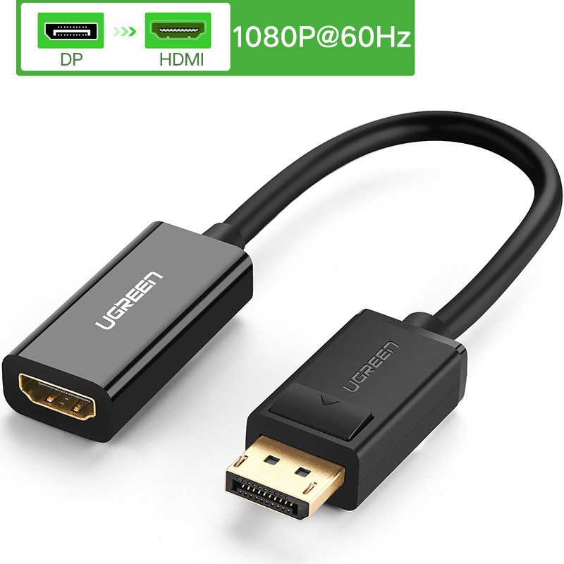 UGREEN รุ่น 40362 อะแดปเตอร์สายเคเบิล 4K*2K DisplayPort DP to HDMI ...
