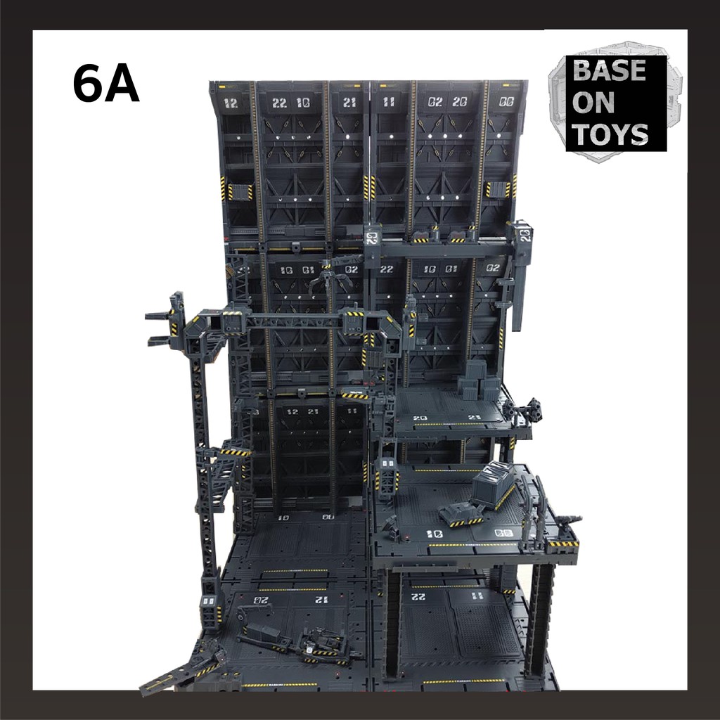 [ฉากโรงซ่อมหุ่น: แบบ Set] CG Domain Base Action Base โรงซ่อมกันดั้ม โรง ...