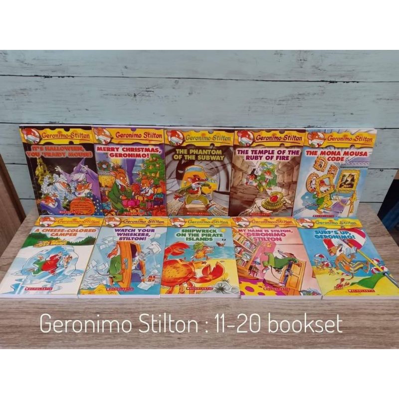 (New)Geronimo Stilton : 11-20 bookset ปกอ่อน ภาพสีทั้งเล่ม | Shopee ...