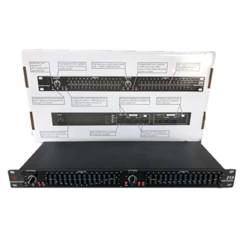 ﻿EQ-215 Dual Channel 15-Band Equalizer 1U Rack Mount | Shopee Thailand