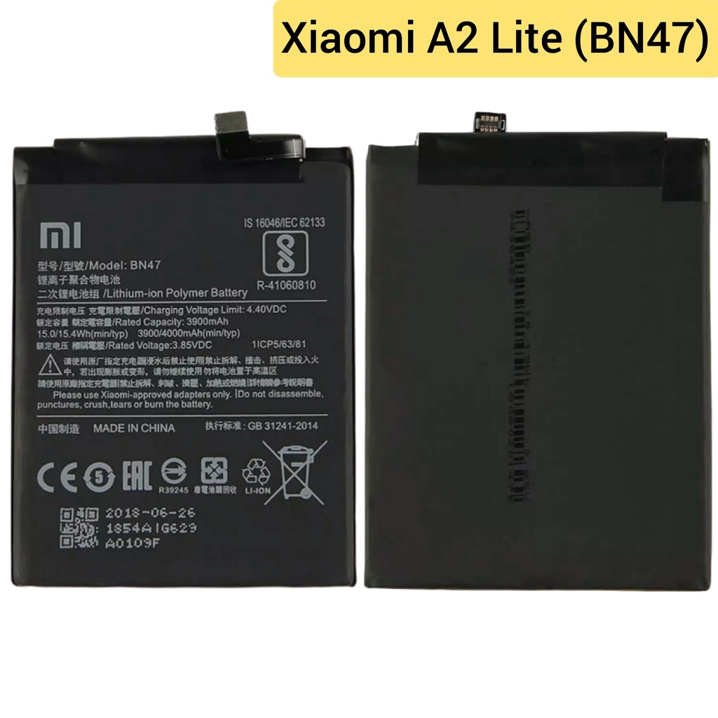 แบตเตอรี่ | Xiaomi A2 Lite, Redmi 6 Pro | BN47 | Phone Battery | Shopee ...
