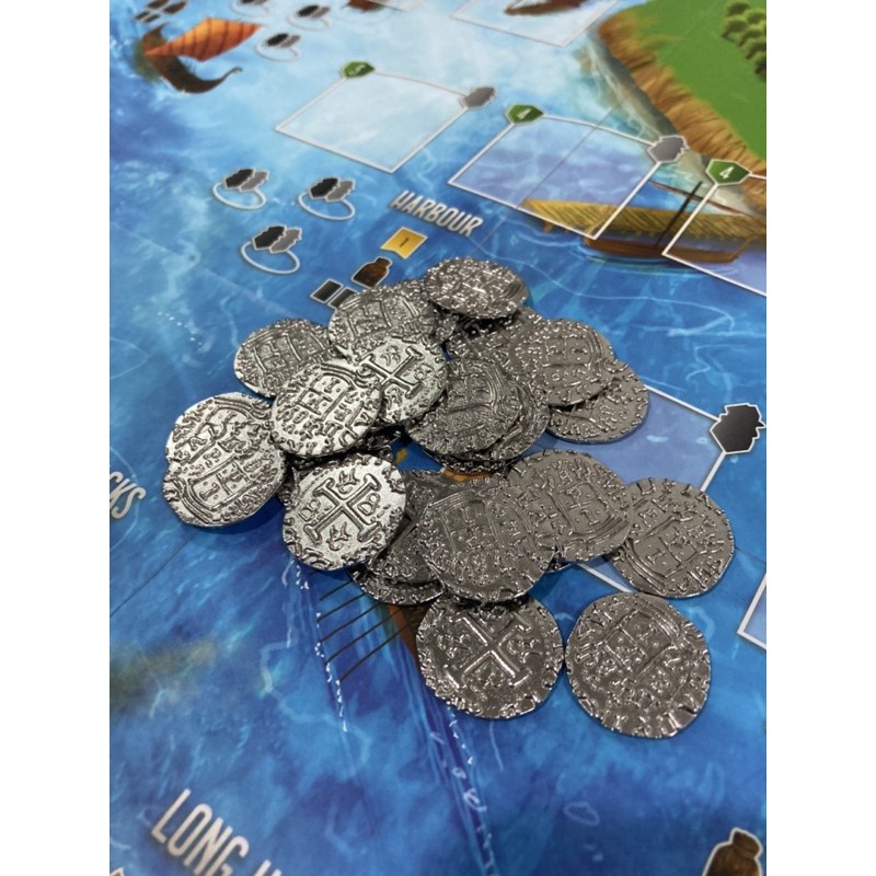 Metal Coin board game เหรียญเงิน ของใหม่ | Shopee Thailand