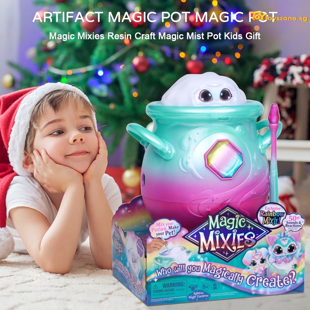 Magic pot figure toy surprise pet resin/plastic magic fog cauldron ...