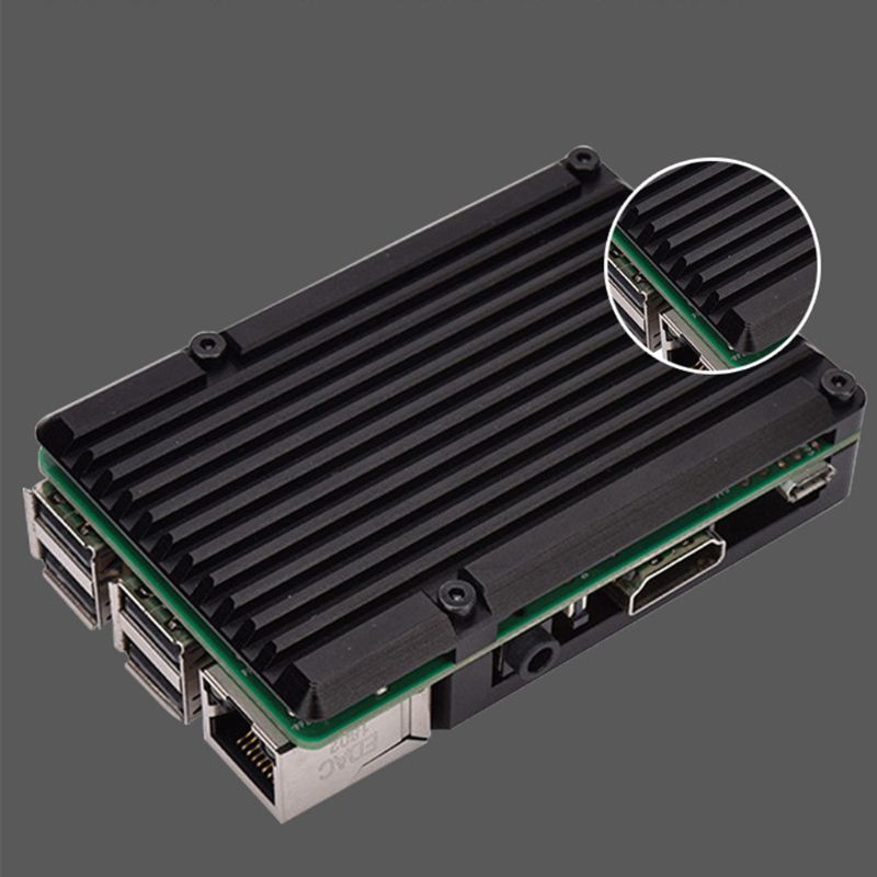 เคสโลหะอลูมิเนียมสำหรับ Raspberry Pi 3 Model B / B + / 2B | Shopee Thailand