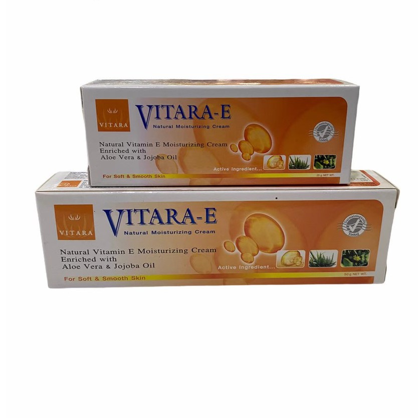 Vitara E Cream 25 g. / 50 g. ไวทาร่า อี ครีม วิตามินอี รอยแผลเป็น บำรุง ...