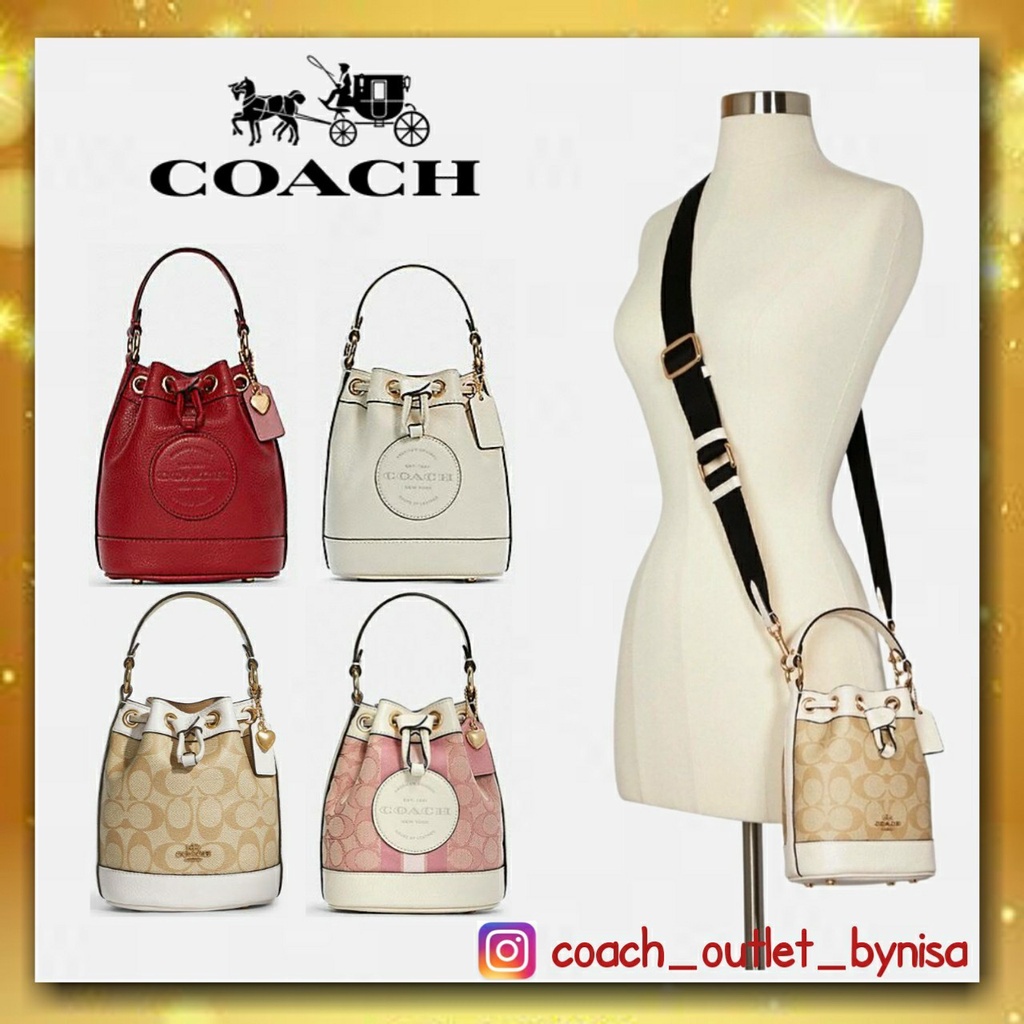 COACH DEMPSEY DRAWSTRING BUCKET 15 BAG | Shopee Thailand