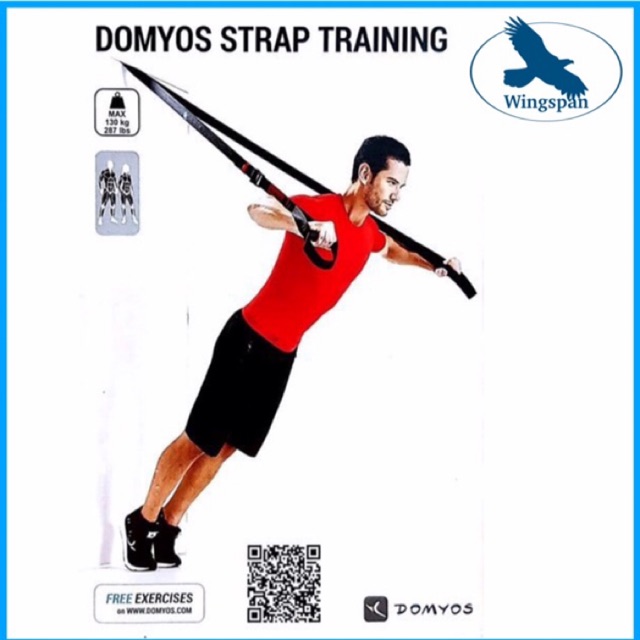 Strap Training อุปกรณ์ออกกำลังกาย DST TRX ยี่ห้อ Domyos แท้ 100% ...