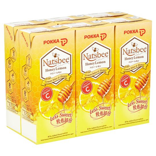 Pokka Natsbee Honey Lemon Drink 6 x 250 มล (สินค้านำเข้าจากมาเลย์) | Shopee Thailand