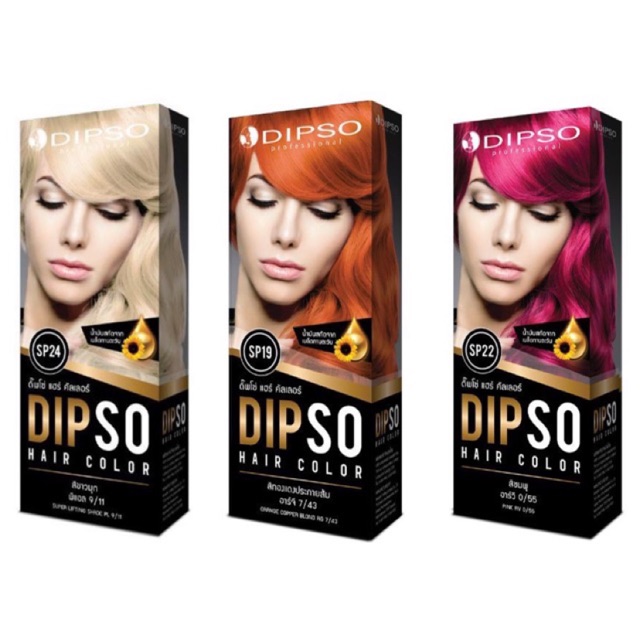 Dipso Hair Color Cream ครีมเปลี่ยนสีผมดิ๊พโซ่110 กรัม | Shopee Thailand