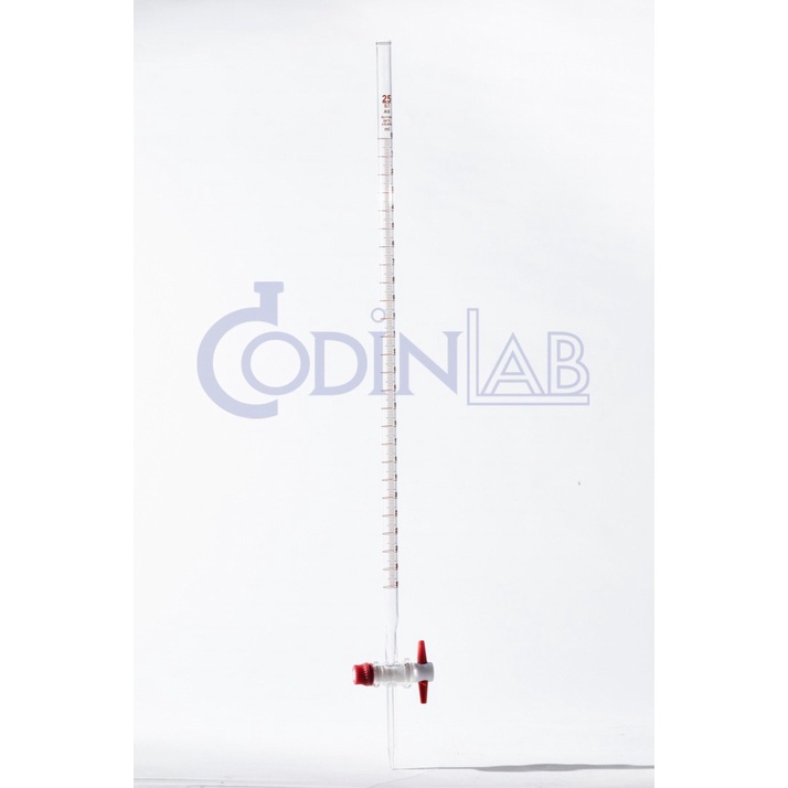 Burette บิวเรตแก้ว Class A 10 ml , 25 ml , 50 ml , 100 ml Made in ...