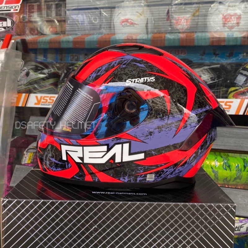 ถูกสุด ️หมวกกันน็อค Real รุ่น Raptor Stratos | Shopee Thailand