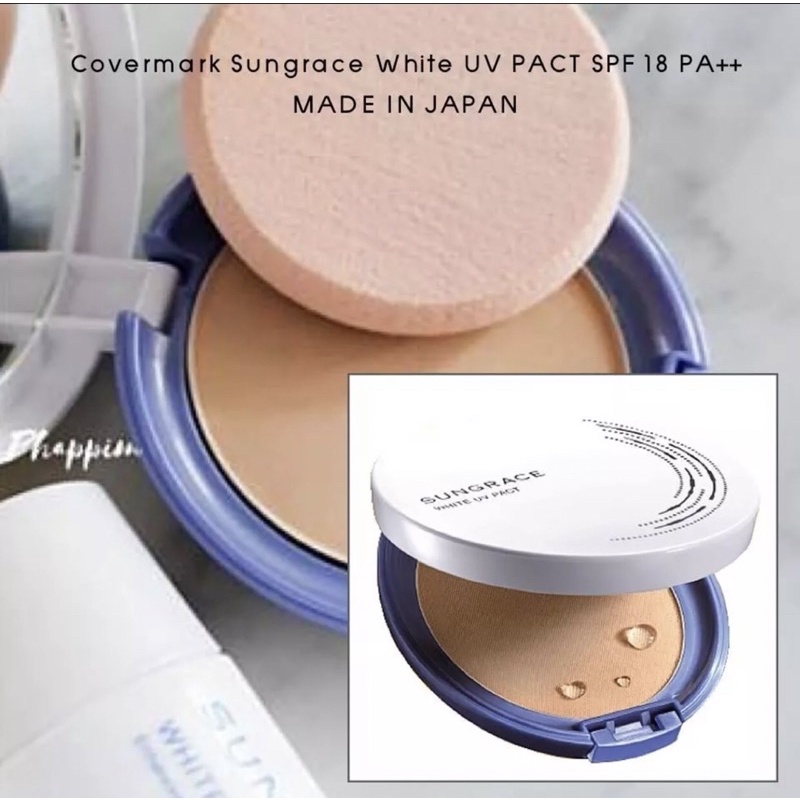 Covermark แป้งซันเกรสไวท์ยูวี SUNGRACE WHITE UV PACT SPF18/PA++ | Shopee Thailand