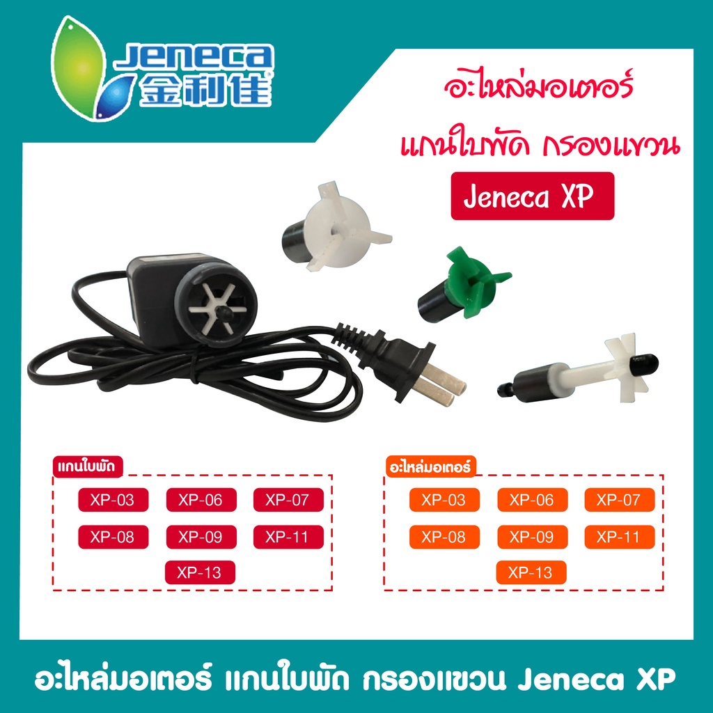 สินค้าเฉพาะจุดอะไหล่มอเตอร์ แกนใบพัด กรองแขวน Jeneca XP-03 / XP-06 / xP ...