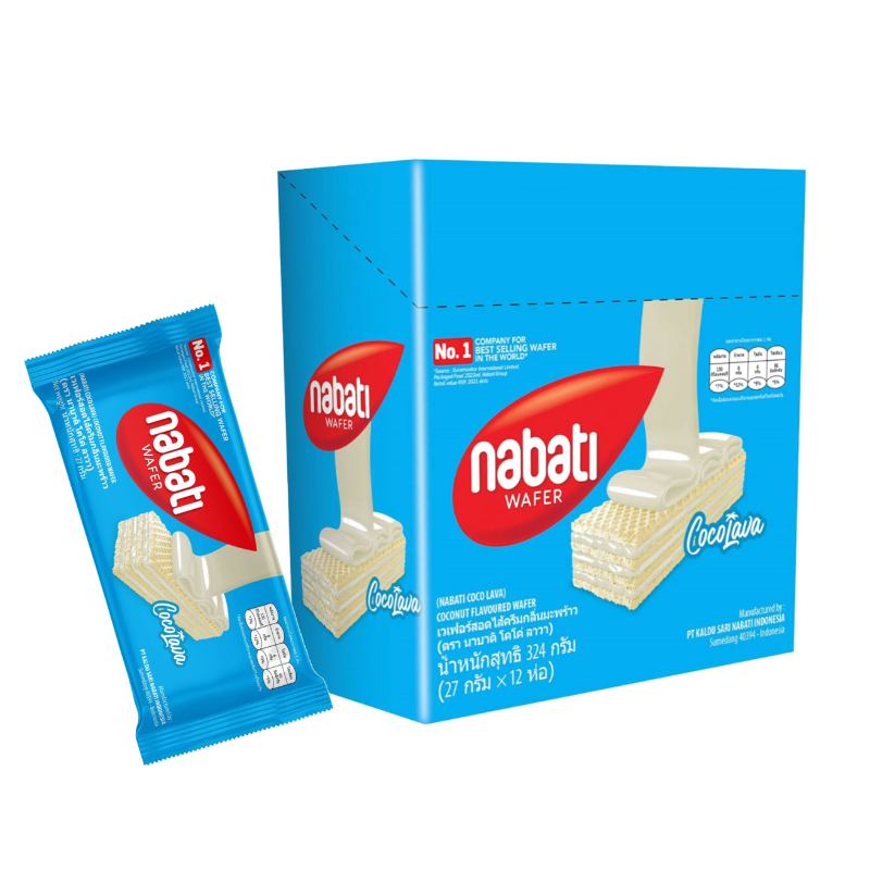 Nabati นาบาติ เวเฟอร์ 27ก. x 12ชิ้น (เลือกรสชาติได้) | Shopee Thailand