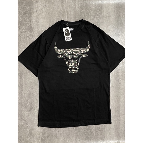 [100% Cotton] A BATHING APE เสื้อยืด ลาย CHICAGO BULLS BY APE BAPE ...
