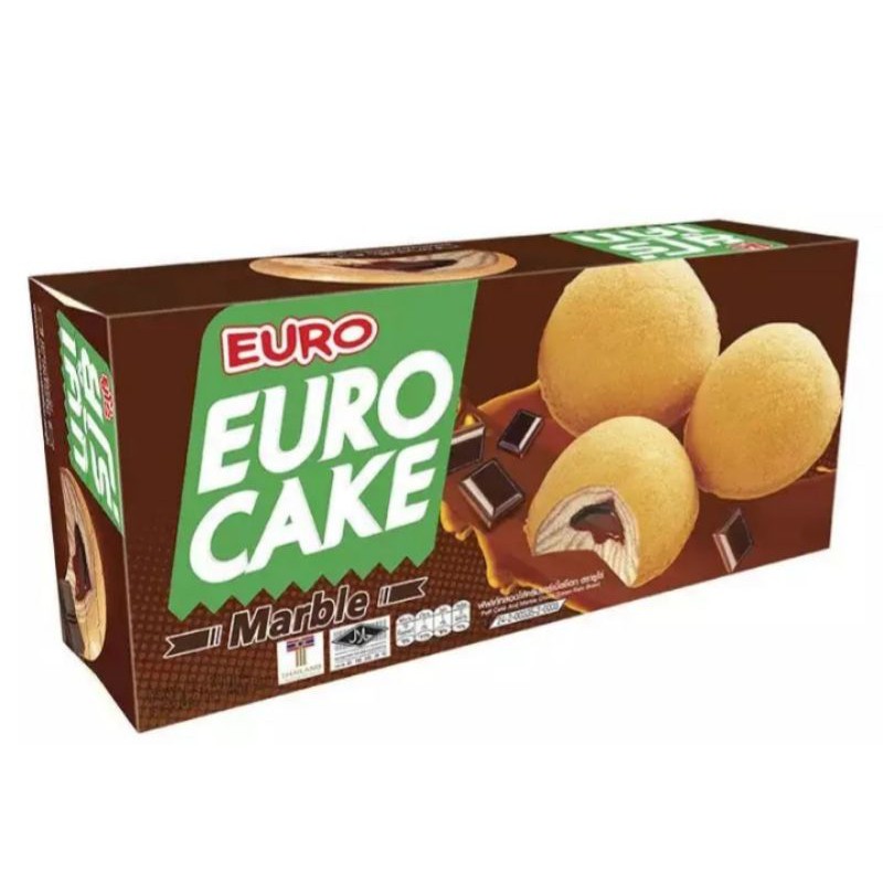 EURO CAKE รสใบเตย ช็อกโกแลต คัสตาร์ดเค้ก ขนาด144 กรัม | Shopee Thailand