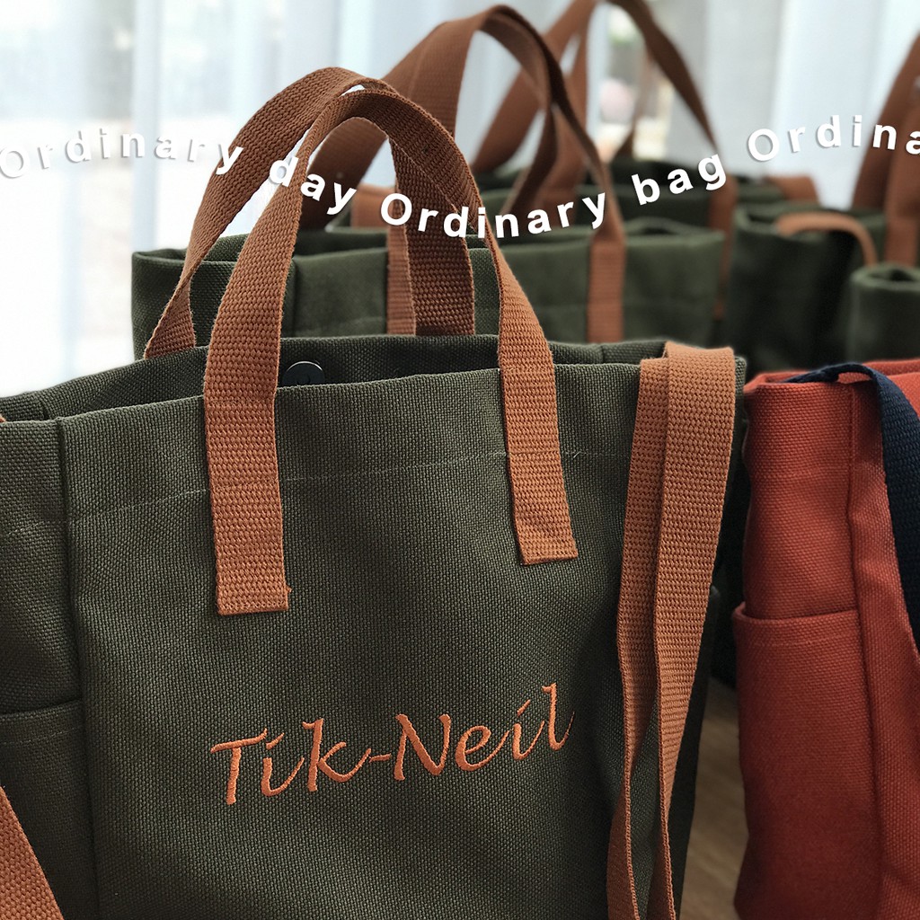 Ordinary bag สี Sunset Orange - olive | Shopee Thailand