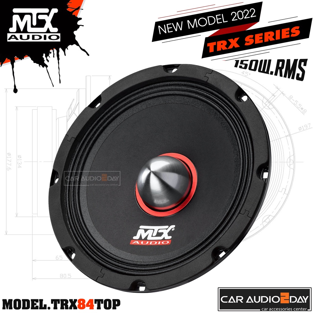 MTX RTX-84TOP ลำโพงกลางโดดเฟสปลั๊กขนาด 8" ลำโพงเสียงกลาง MTX Audio ลำโพงรถยนต์ NEW MODEL2022 ...