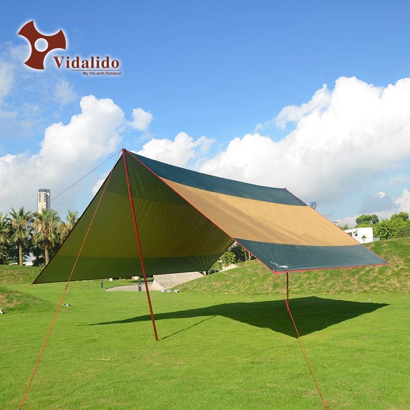 TARP ฟลายชีท vidalido 5x4.4 5x5.8 สีน้ำตาลเขียว | Shopee Thailand