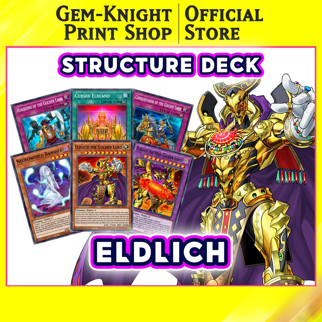 [การ์ดพิมพ์ลาย] Yugioh Deck - Eldlich - Structure Deck | Shopee Thailand