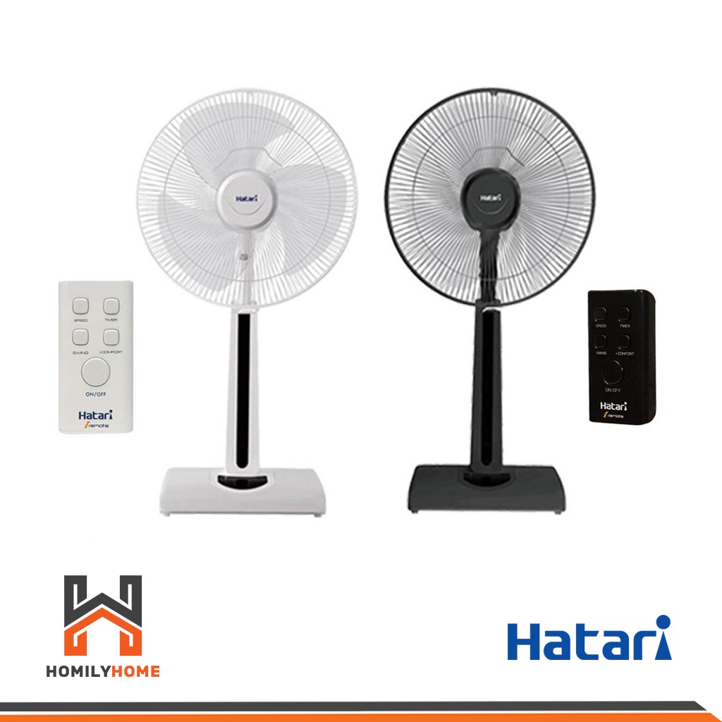HATARI พัดลม 16 นิ้ว สีดำ สีขาว รุ่น HT-S16R2 | Shopee Thailand
