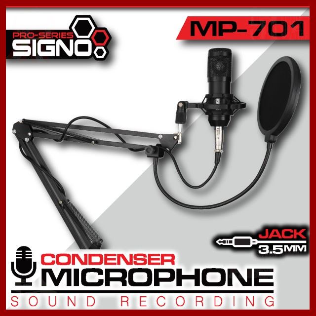 SIGNO Condenser Microphone Sound Recording รุ่น MP-701 (ไมค์โครโฟน ...