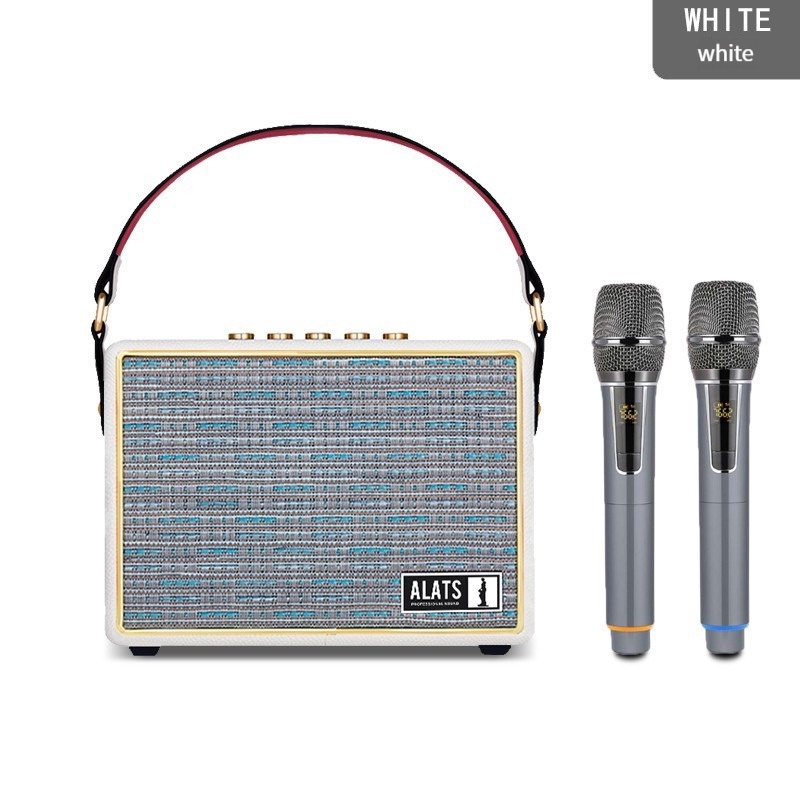 SDD ALATS ลําโพงบลูทูธคาราโอเกะ ไมโครโฟนคู่ ลำโพงบลูทูธแบบพกพา GHD-200 Blutooth Speaker รองรับ ...