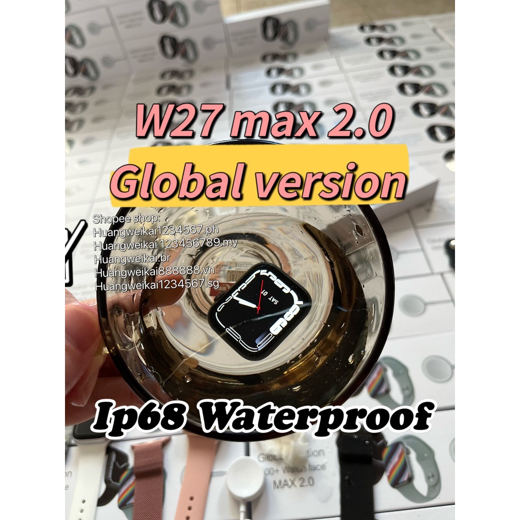 【premium 7 pro สมาร์ทวอทช์ ไร้สาย 1.99 นิ้ว w27 max 2.0 global version new update watch7 pro ...