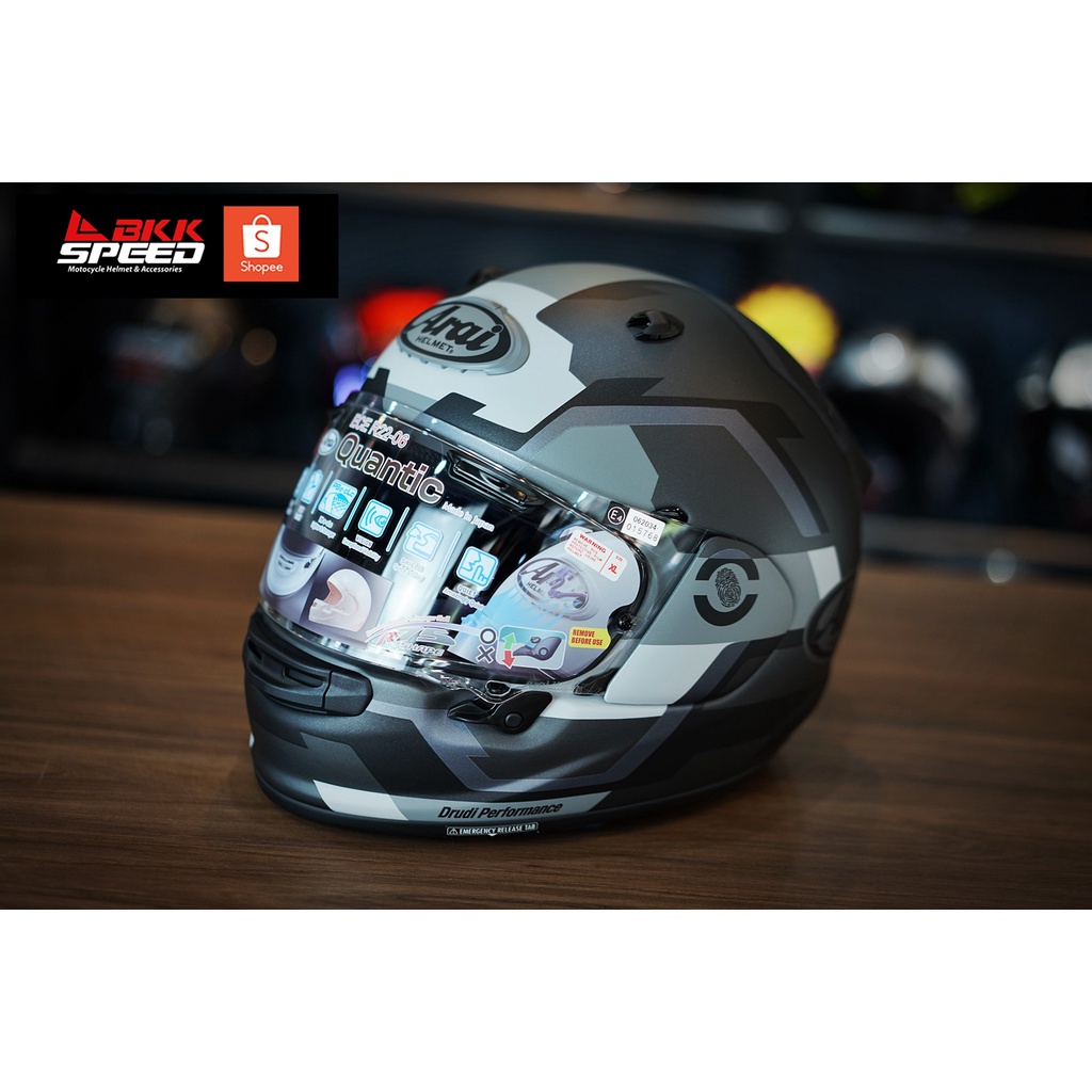Arai Quantic Face Grey ลายใหม่ รุ่นใหม่ 2022 ECE R22-06 | Shopee Thailand