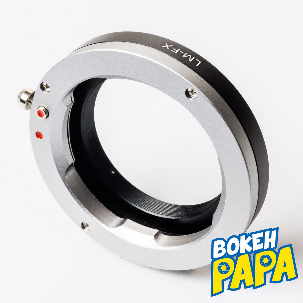LM-FX สีเงิน เมาท์แปลง อแดปเตอร์ Lens mount adapter Leica M For Fuji เ ...