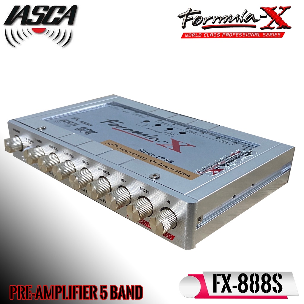 (ของแท้ 100 %)FORMULA-X รุ่น FX-888S K-Series ปรีแอมป์ 5แบนด์เสียงดี ...
