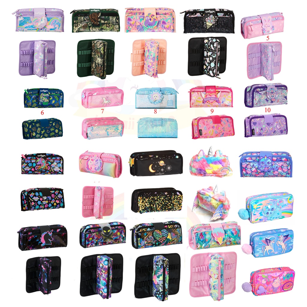 Smiggle Deja Vu Utility Pencil Case กระเป๋าดินสอสมิกเกอร์ ของแท้พร้อม ...