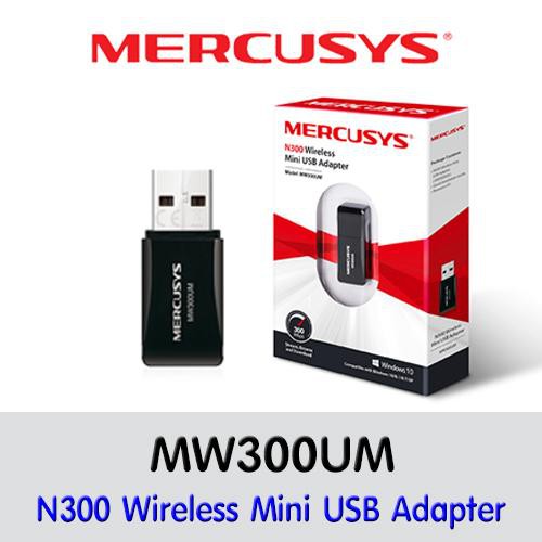 Mercusys(เมอร์คิวซิส) MW300UM (N300 Wireless Mini USB Adapter) ตัวรับ ...