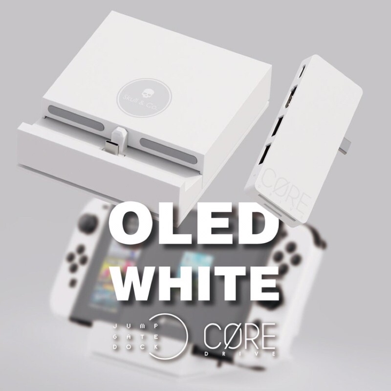 Skull & Co : Jumpgate dock for Nintendo Switch OLED WHITE | Shopee Thailand
