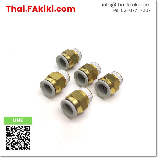 พร้อมส่ง,(B)Unused*ข้อต่อลม KQ2H (Male Connector) One-Touch Fitting KQ2 ซีรี่ส์ สเปค 5pcs / pack ...