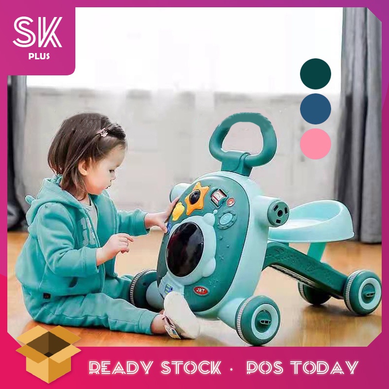 SKPLUS 3 in 1 Early Training Kids Trolley Baby Walkers Assisted Scooter ...