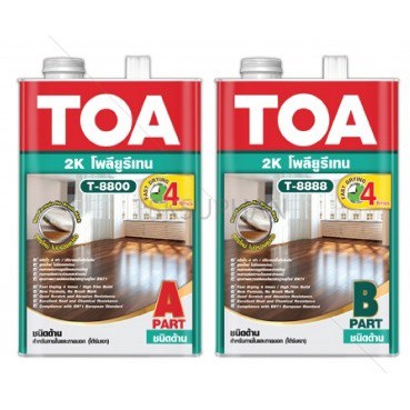 TOA POLYURETHANE 2K โพลียูรีเทน ระบบ 2 ส่วน ชนิดด้าน T-8800/T-8888 ขนาด ...