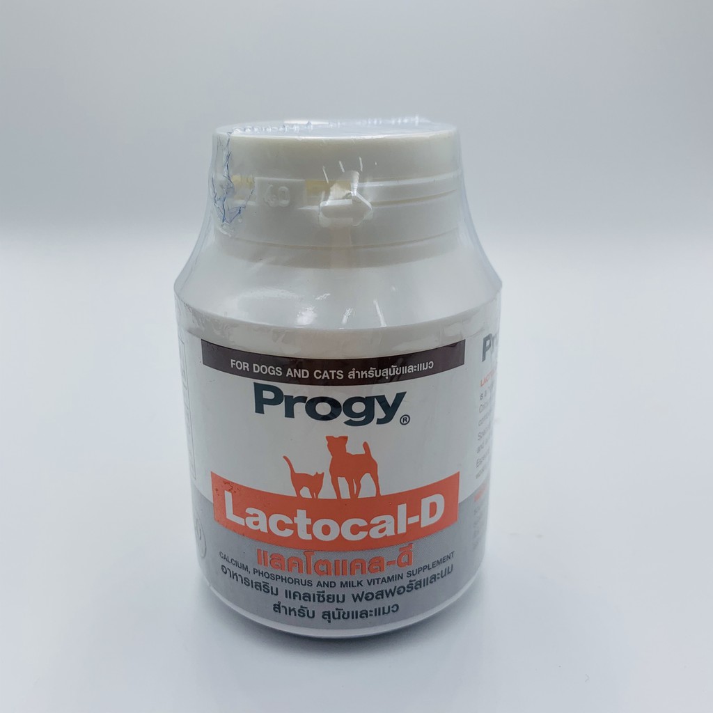 Progy Lactocal-D แคลเซียมบำรุงกระดูก 30 เม็ด อาหารเสริมสุนัขและแมว ...