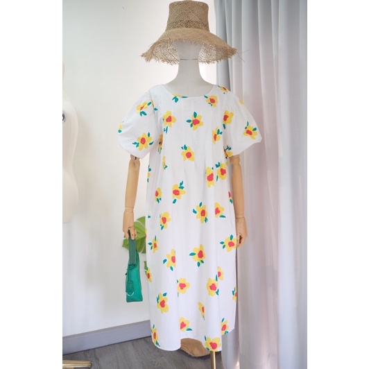 patricia house เดรสทรงเกาหลี แขนบอลลูน | Shopee Thailand