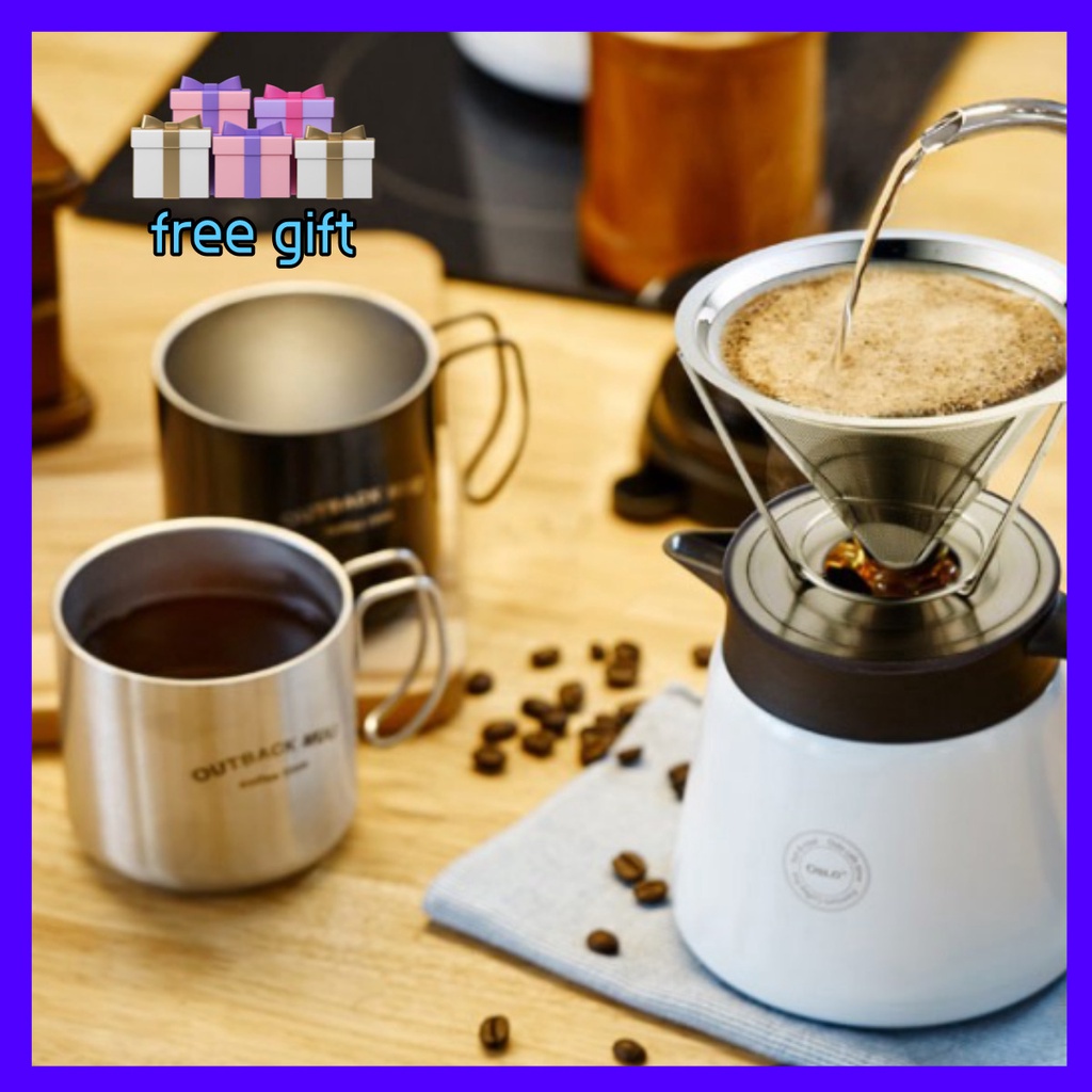 [coffee dripper]Oslo stainless 304 double filter coffee dripper ...