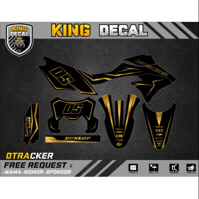 รูปลอก DTRACKER DECAL KLX BF KLX OLD KLX S DECAL KX CUSTOME DECAL KLX ...