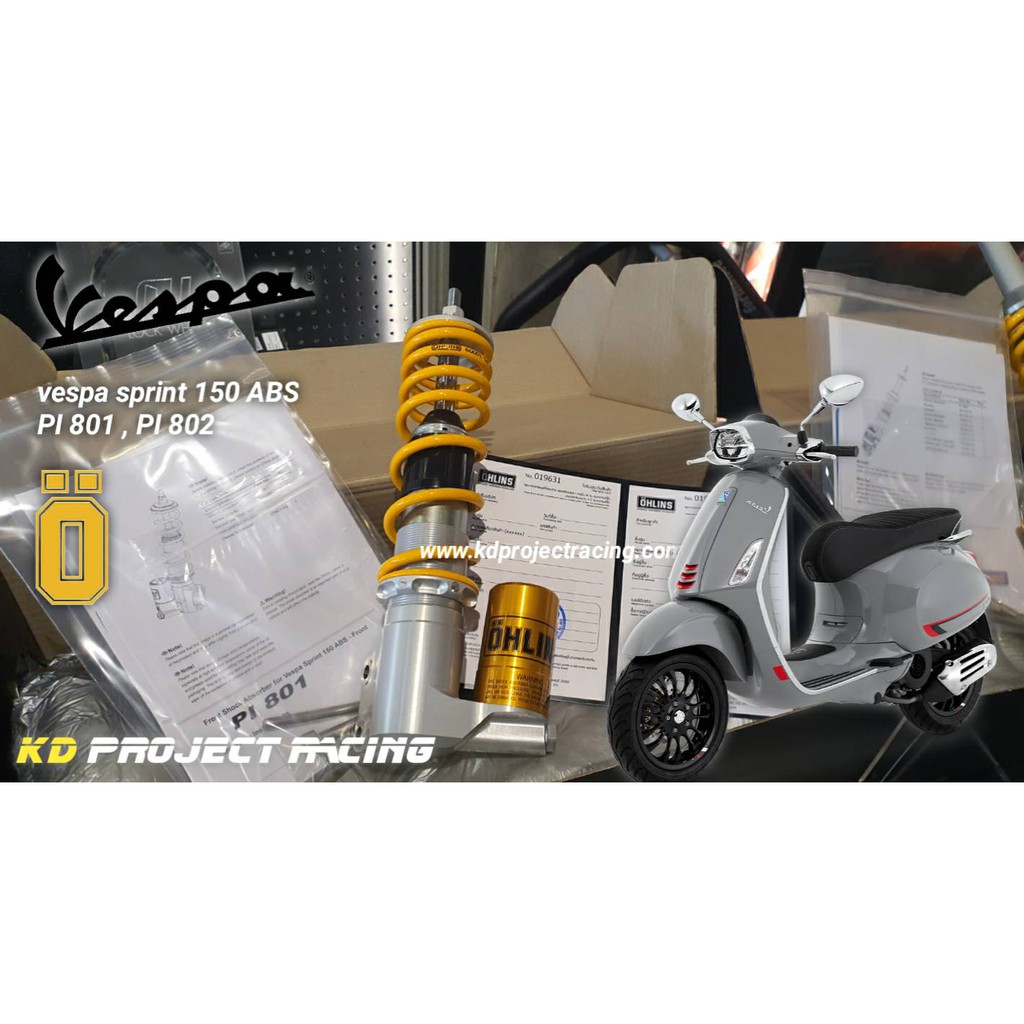โช๊คหน้า Ohlins Pi 801 Vespa Sprint 150 ABS 2017+ | Shopee Thailand