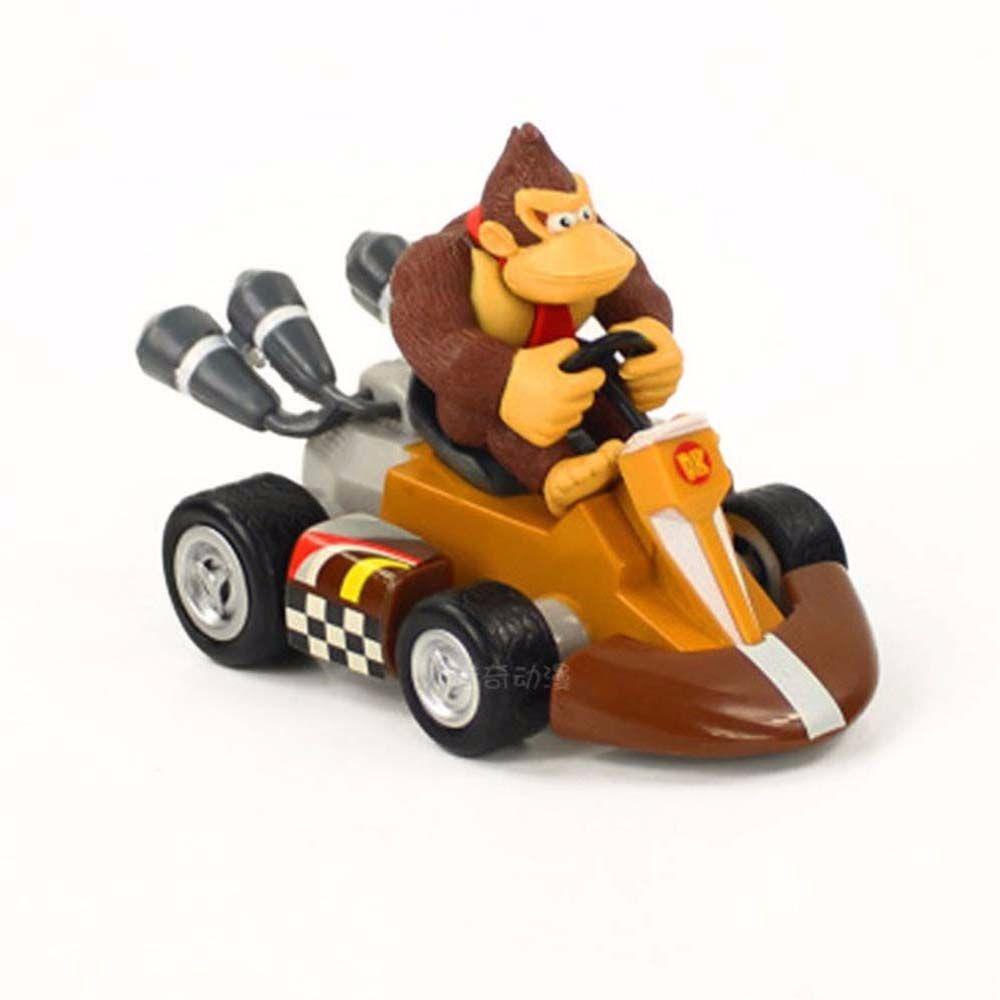 โมเดลฟิกเกอร์ การ์ตูนอนิเมะ Super Mario Racer Kart Pull Back Cars Luigi ...
