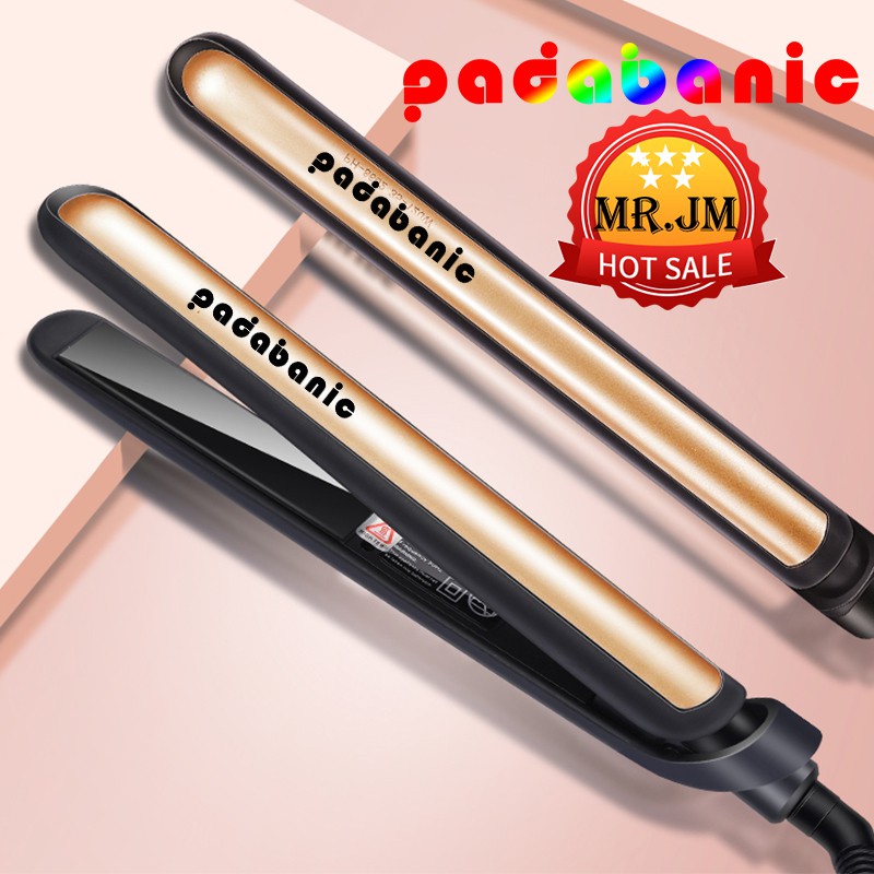 Padabanic เครื่องหนีบผม ที่หนีบผม ไฟฟ้าอัตโนมัติ 2in1 จอแสดงผล LED ...