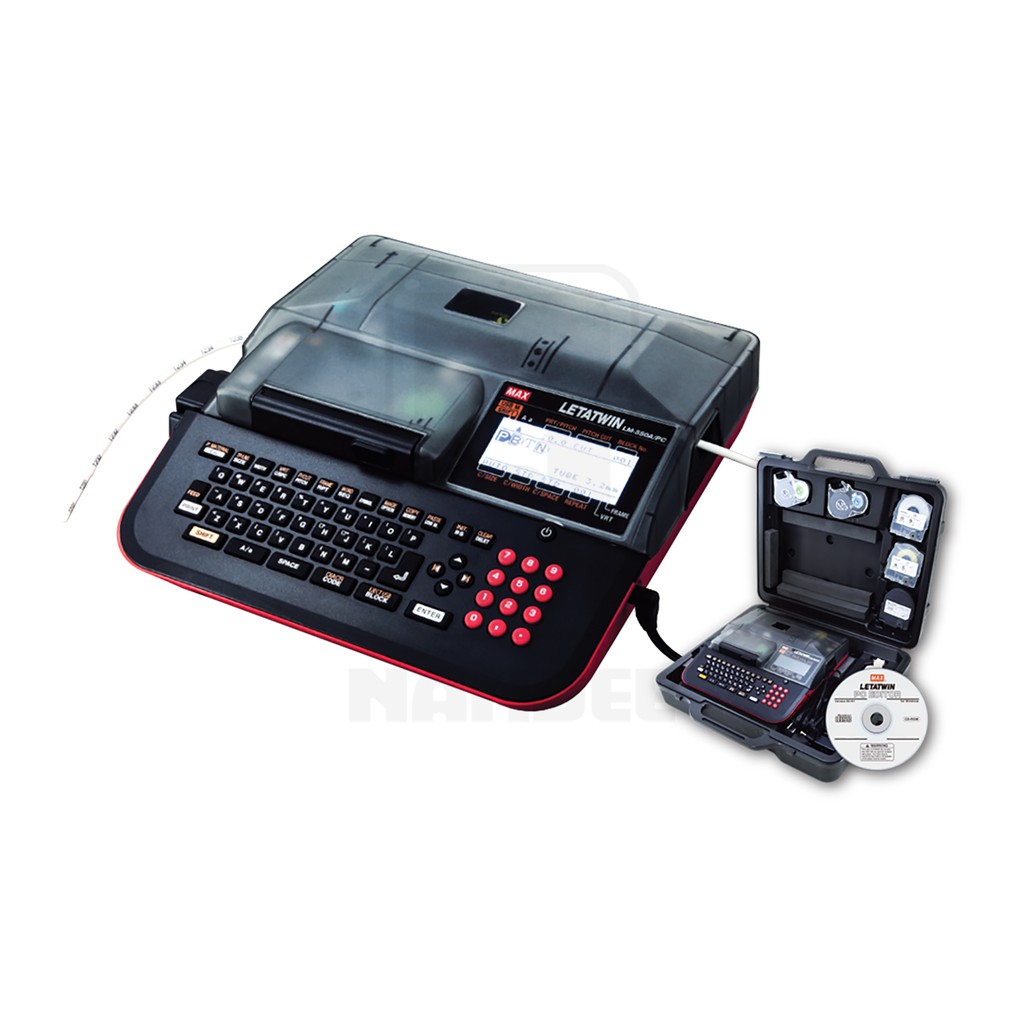 เครื่องพิมพ์ปลอกสายไฟ และสติกเกอร์ MAX Letatwin รุ่น LM-550A2/PC A12-TH ...