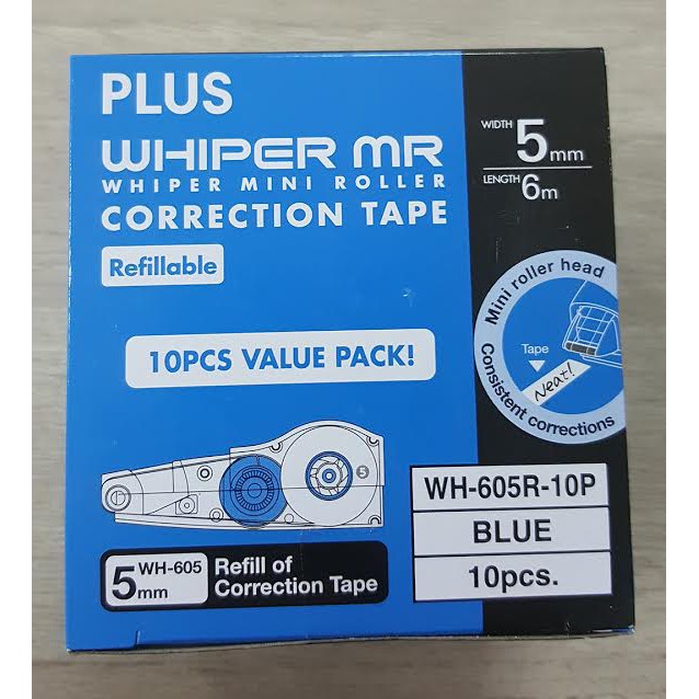Plus Whiper Mr Mini Roller Correction Tape รีฟิล | Shopee Thailand