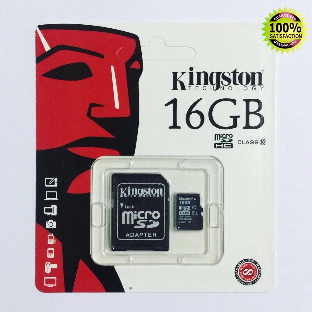 Kingston Memory Card Micro SD SDHC 16 GB Class 10 ของแท้ | Shopee Thailand
