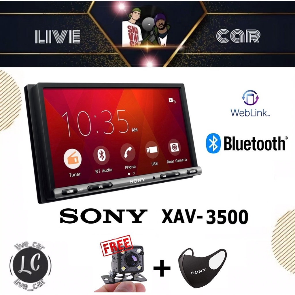 SONY XAV-3500 จอวิทยุติดรถยนต์ ขนาด 6.95นิ้ว รุ่นใหม่ 2021 รองรับ ...